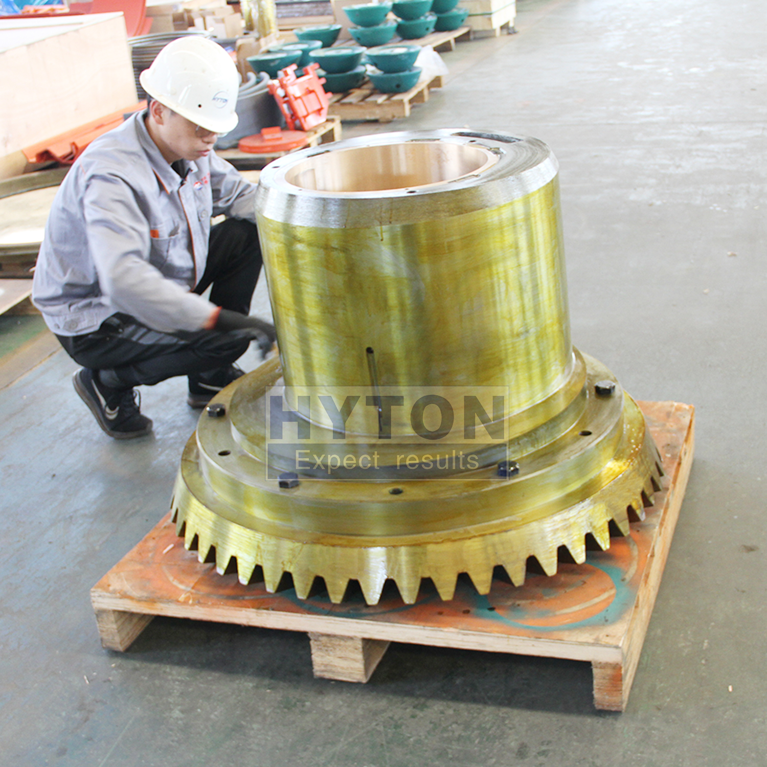 Gear Eccentric Assembly Spare Parts Fit Metso Nordberg HP500 Cone ...